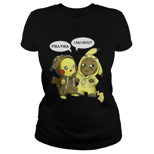 Pikachu Swap Groot Pika Pika I Am Groot TShirt
