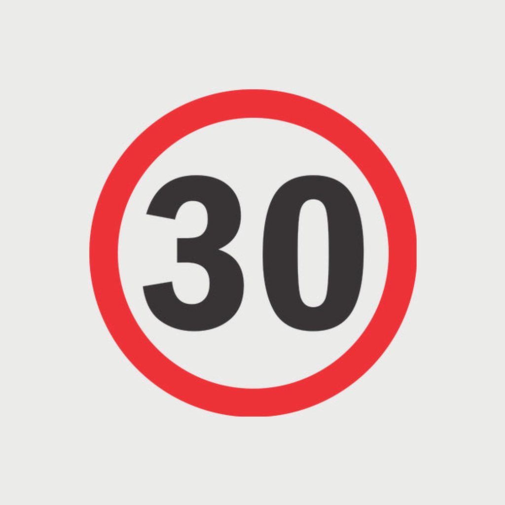 Road Sign 30